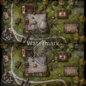 Dnd Camp Encounter Battle Map Mega Bundle, 17 D&D Digital Battlemaps ...