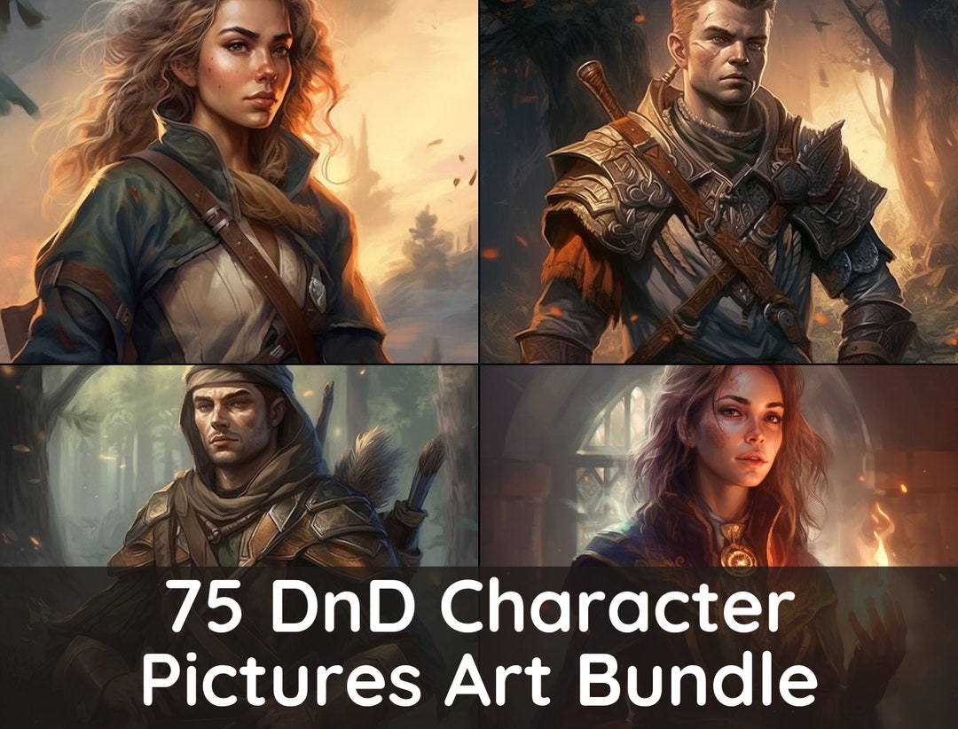 Dnd 75 Character Portrait Picture Bundle, D&D Pictures, Player ...
