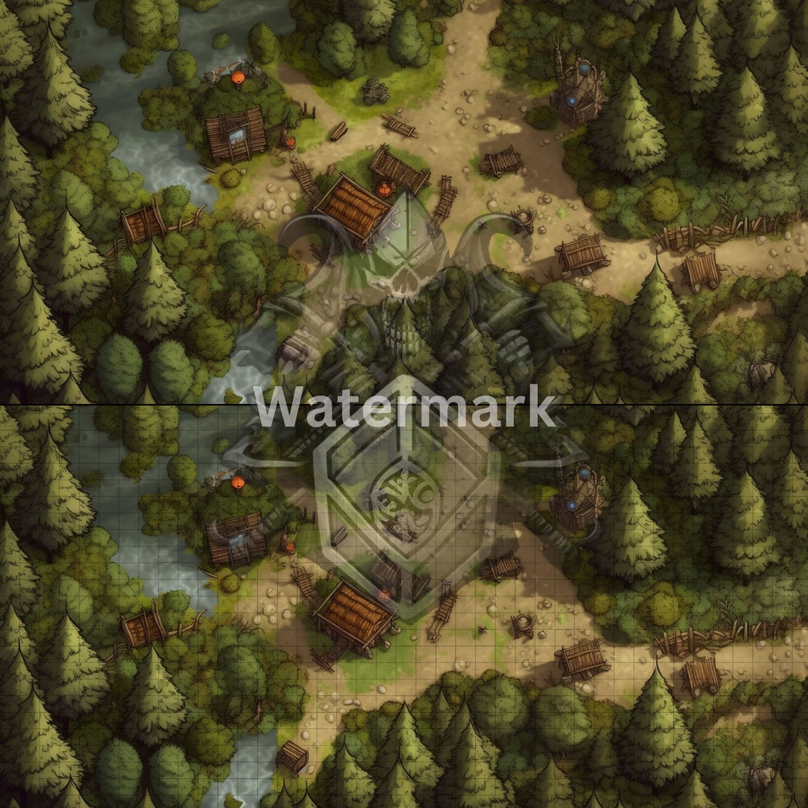 Dnd Camp Encounter Battle Map Mega Bundle 17 D&D Digital - Etsy UK