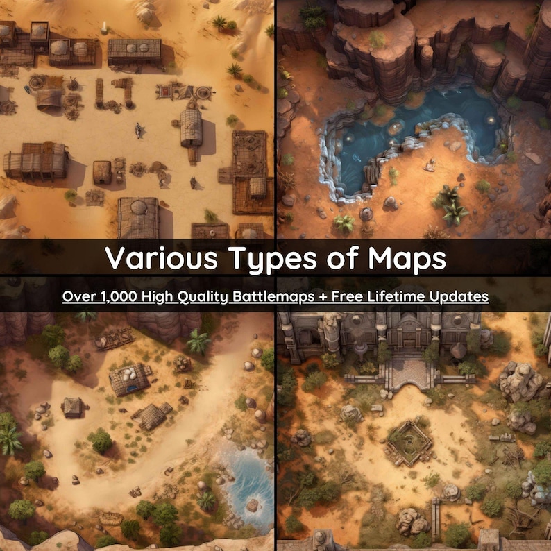 1000+ Desert RPG Battle Maps | Digital Download - Etsy