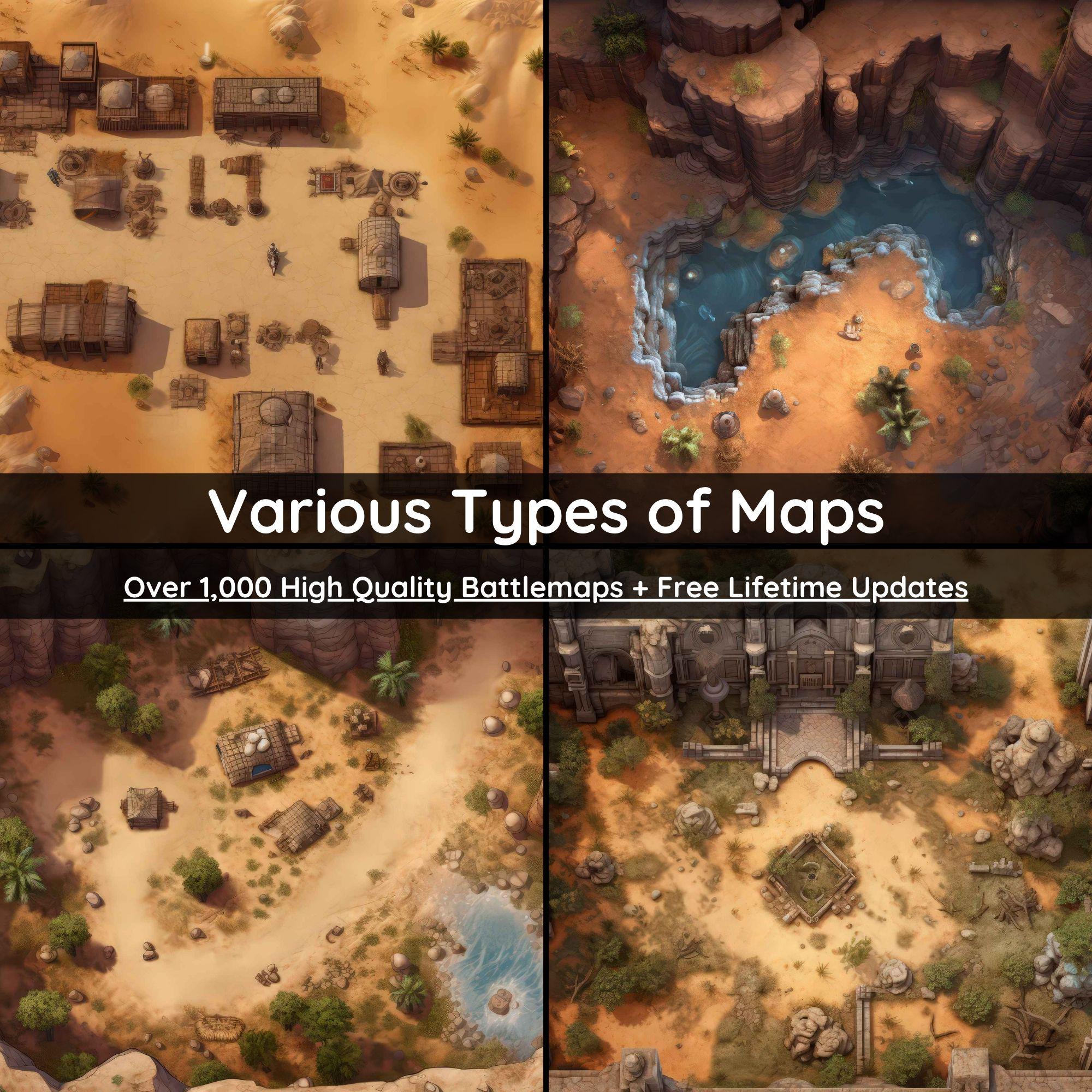 1000+ Desert RPG Battle Maps | Digital Download - Etsy