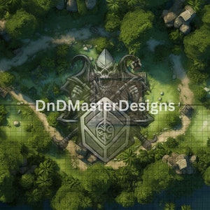 Dnd Jungle Battle Map Bundle, 5 D&D Digital Battlemaps, Dungeons and ...
