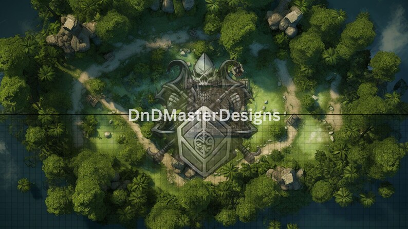 Dnd Jungle Battle Map Bundle, 5 D&D Digital Battlemaps, Dungeons and ...