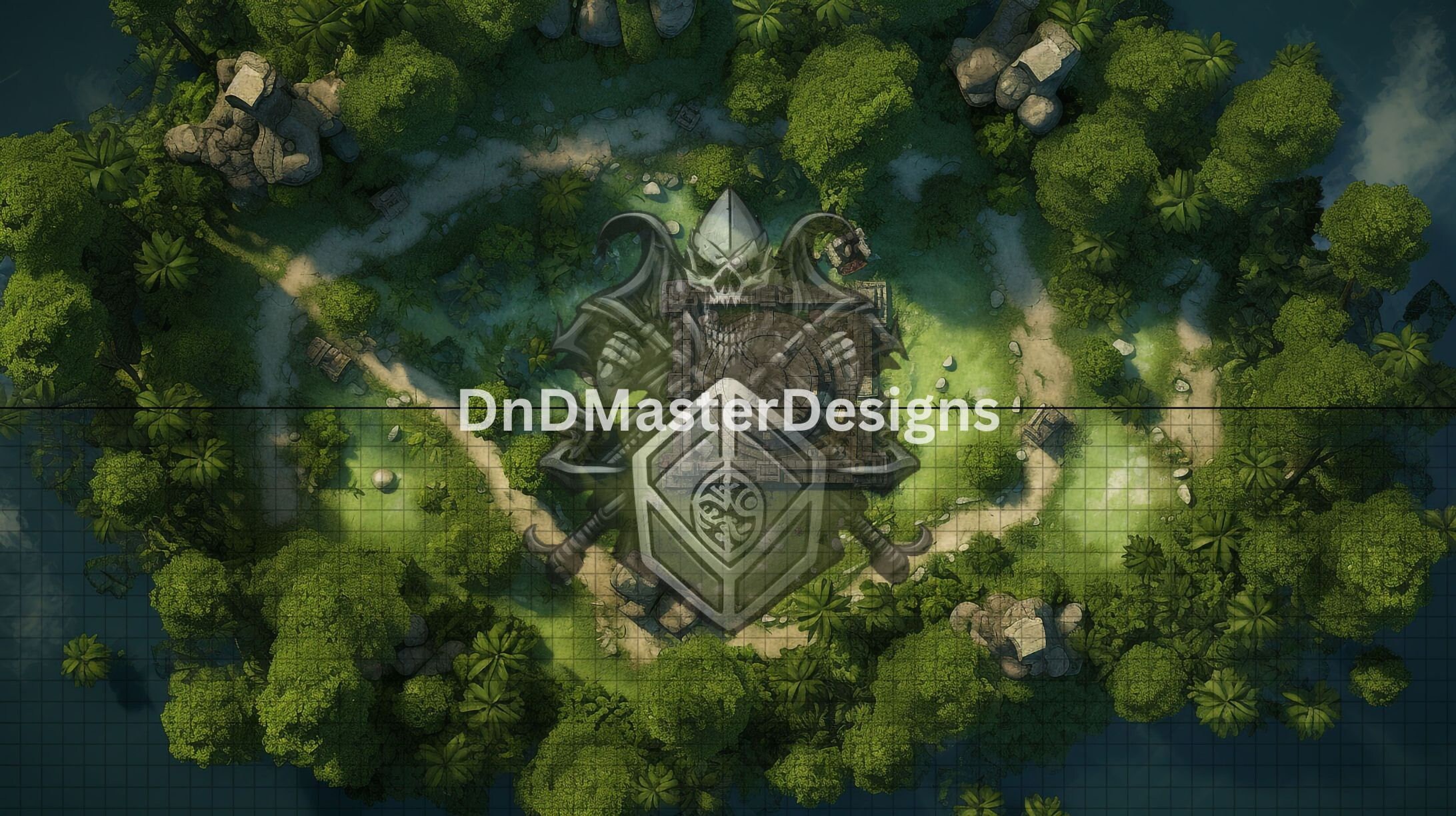 Dnd Jungle Battle Map Bundle, 5 D&D Digital Battlemaps, Dungeons and ...