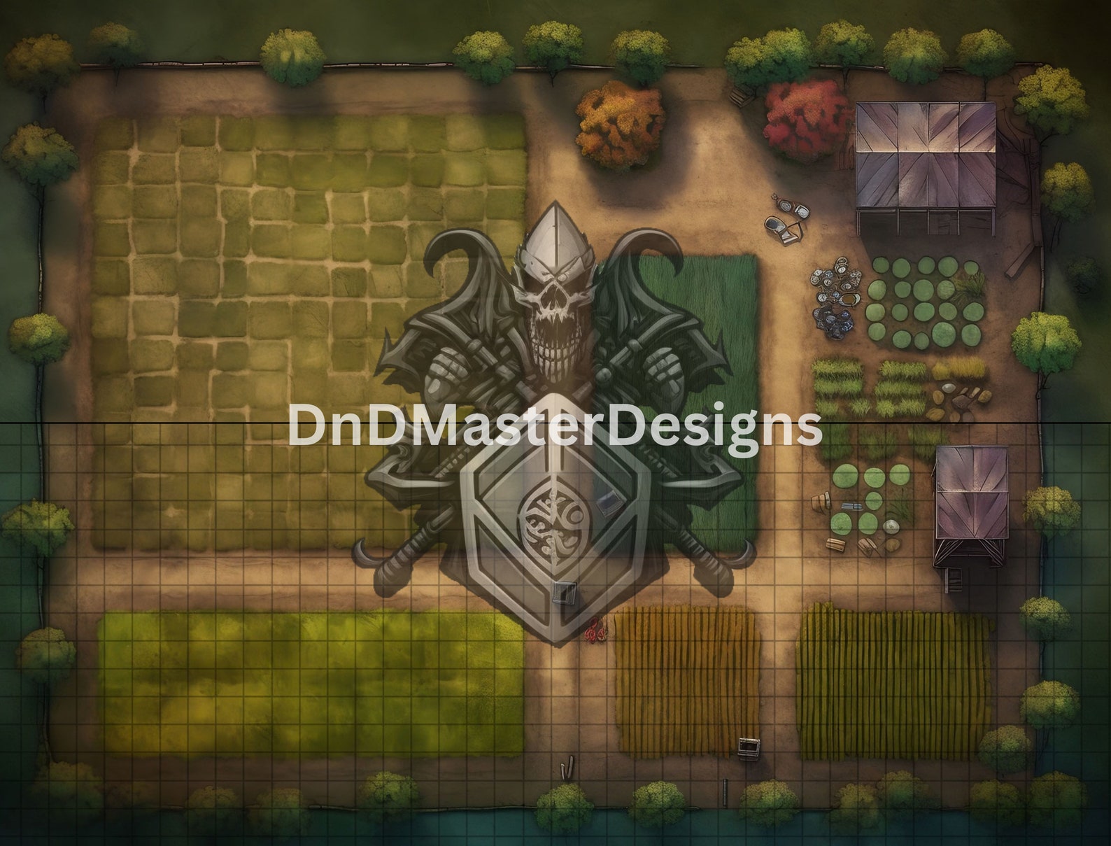 Dnd Farm Battle Map Mega Bundle, 15 D&D Digital Battlemaps, Dungeons ...