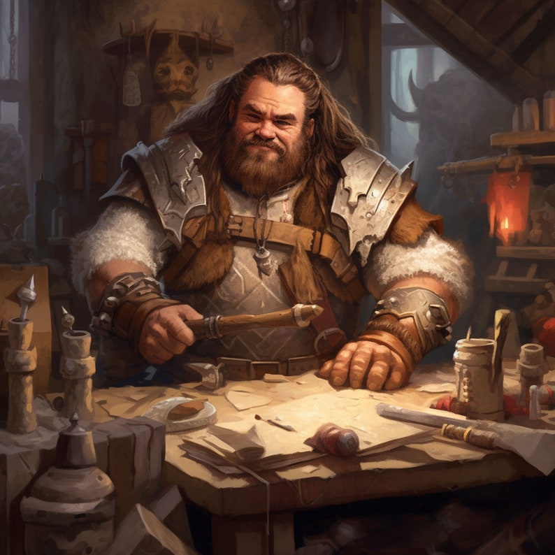 Dnd 60 Dwarf Character Portrait Art Bundle, D&D Pictures, Player ...