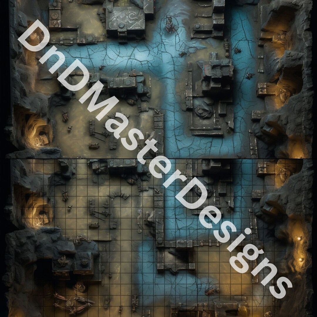 Dnd Cave Battle Map 1 Digital Battlemap for D&D Dungeons and - Etsy