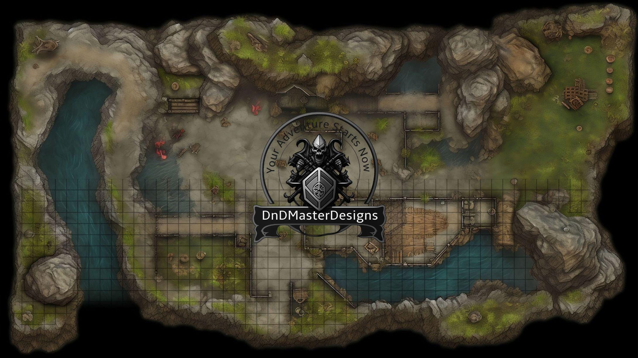 Cave Battle Map Mega Bundle – 15 Digital Battlemaps for Dnd 5e, Roll20 ...