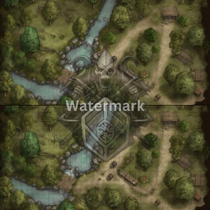 Dnd Camp Encounter Battle Map Mega Bundle, 17 D&D Digital Battlemaps ...