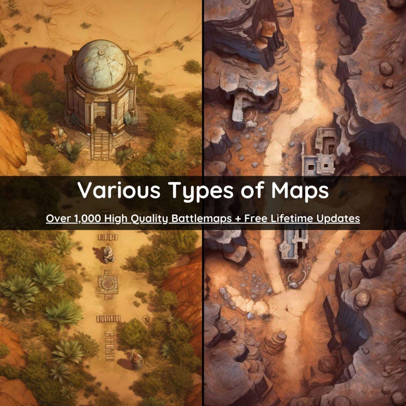 1000+ Desert RPG Battle Maps | Digital Download - Etsy