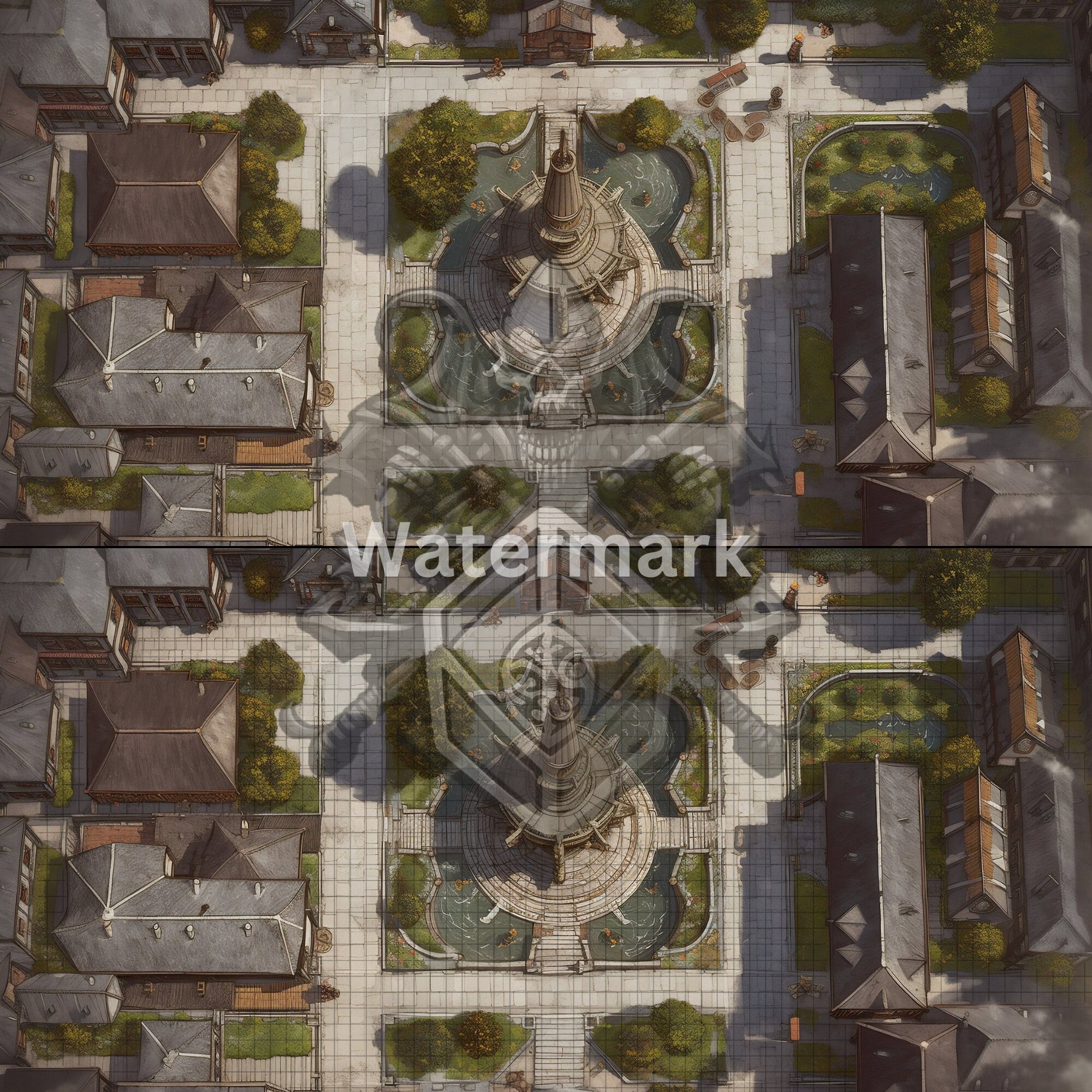 Dnd Town Village Battle Map Mega Bundle 15 D&D Digital - Etsy Australia