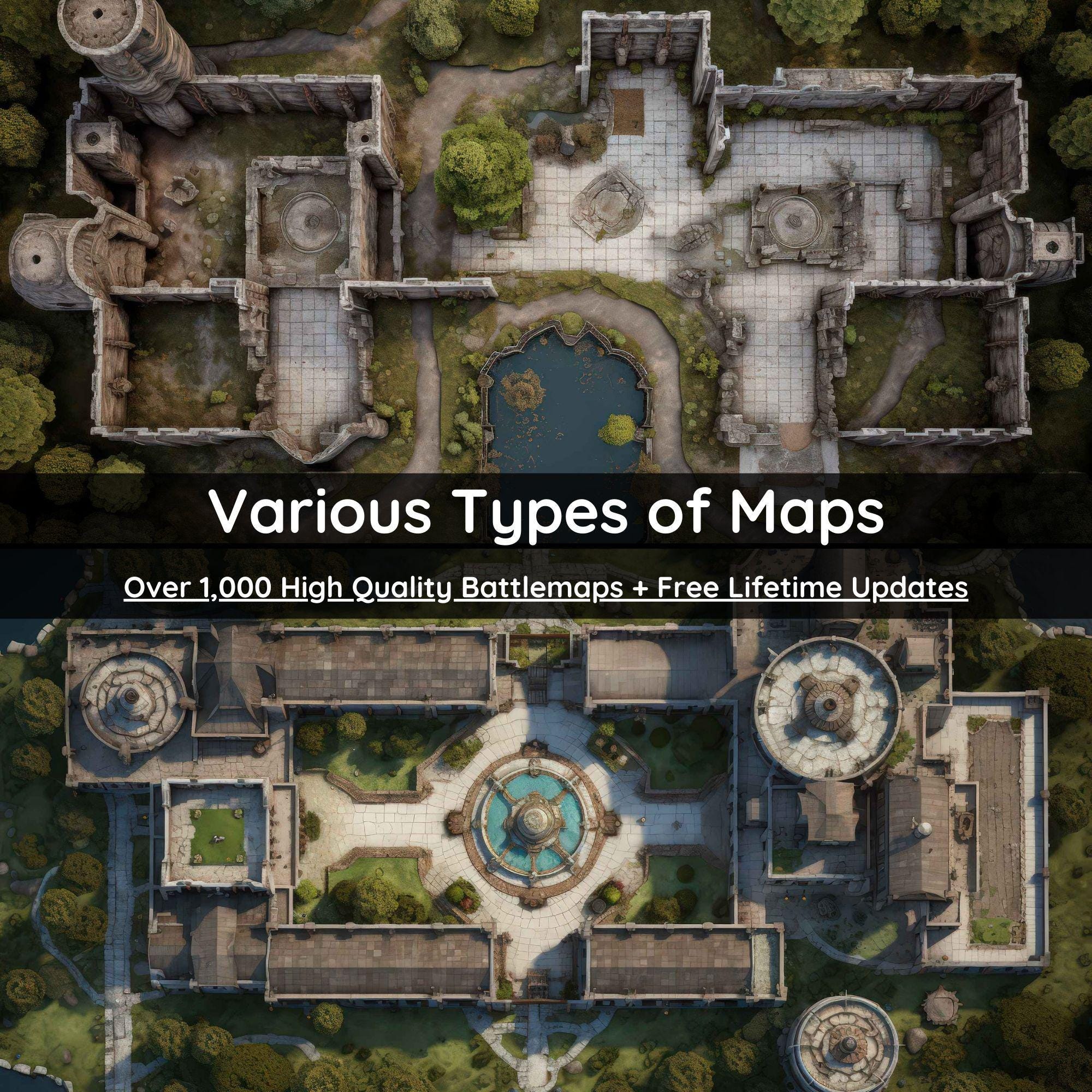 1000+ Castle Battle Maps: Fort RPG Maps for Dnd, Roll20, Foundry VTT - Etsy