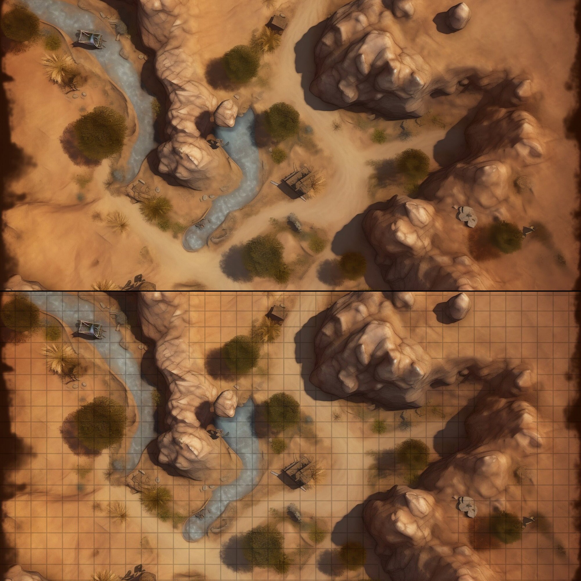 Dnd Desert Battle Map Bundle, 5 D&D Digital Battlemaps, Dungeons and ...