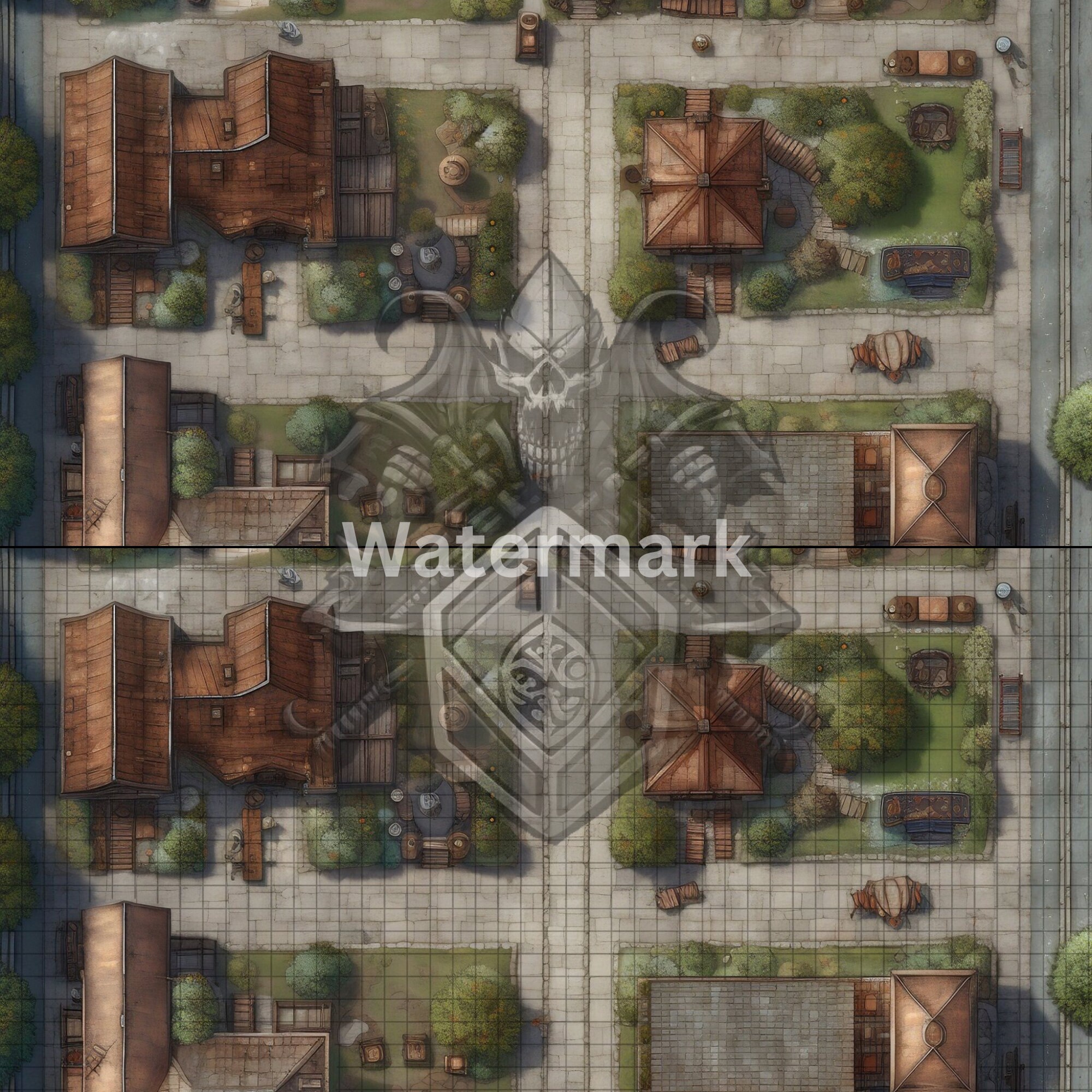 Dnd Town Village Battle Map Mega Bundle 15 D&D Digital - Etsy Australia