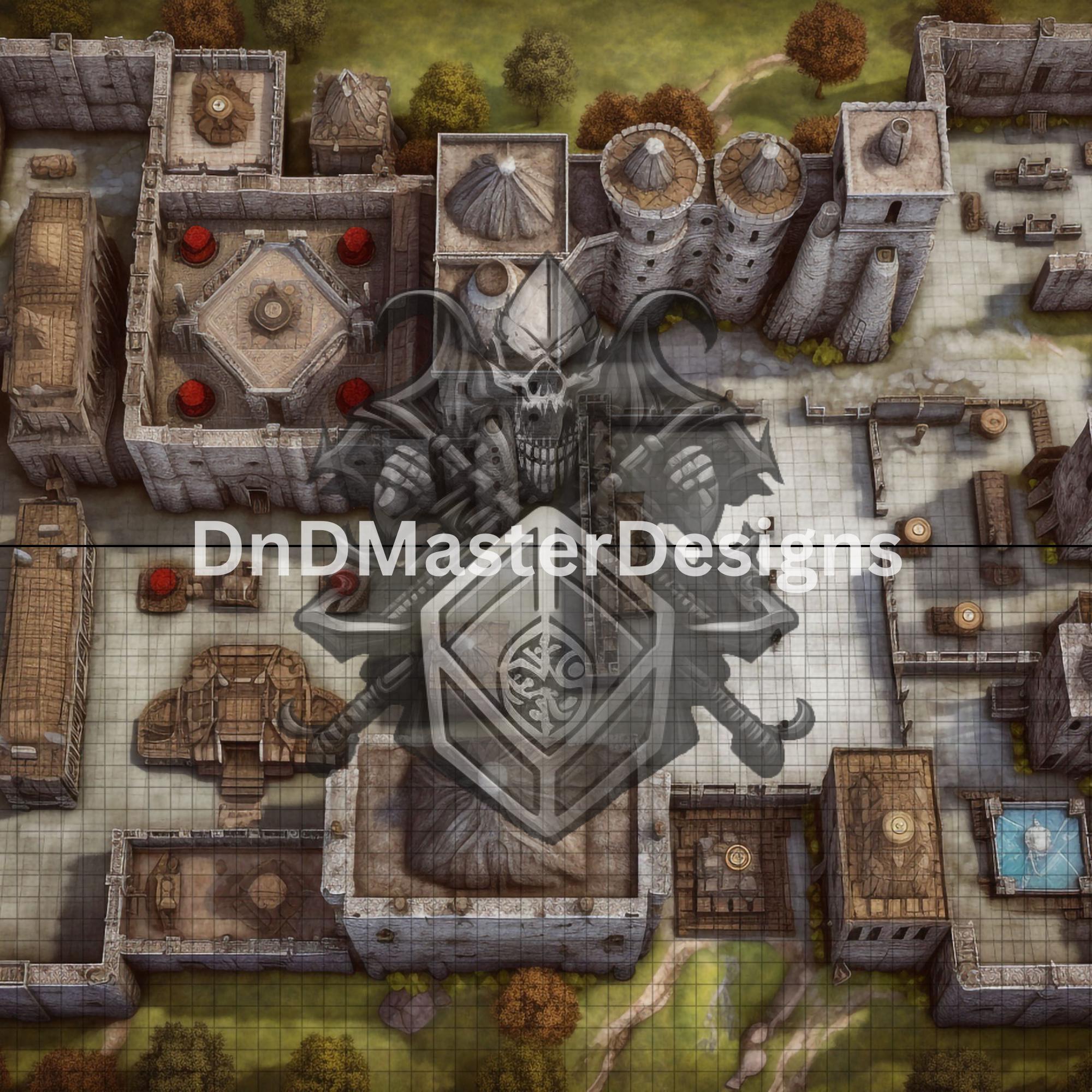 Dnd Castle Battle Map Mega Bundle, 15 D&D Battlemaps, Dungeons and ...
