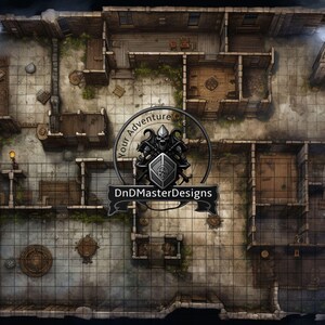 Dungeon Battle Map Bundle: 15 RPG Maps for Dnd 5e Roll20, Fantasy ...