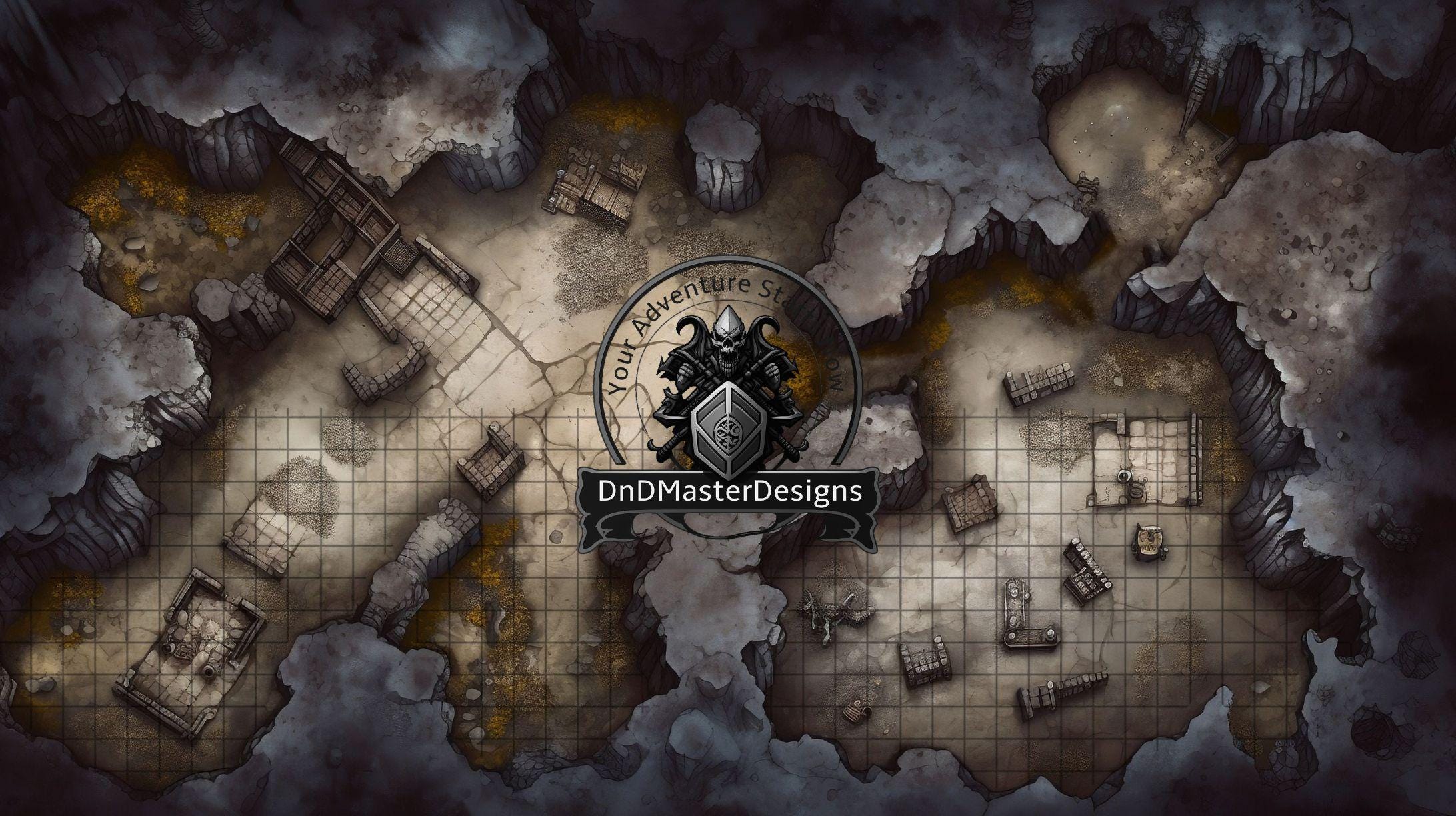 Cave Battle Map Mega Bundle – 15 Digital Battlemaps for Dnd 5e, Roll20 ...