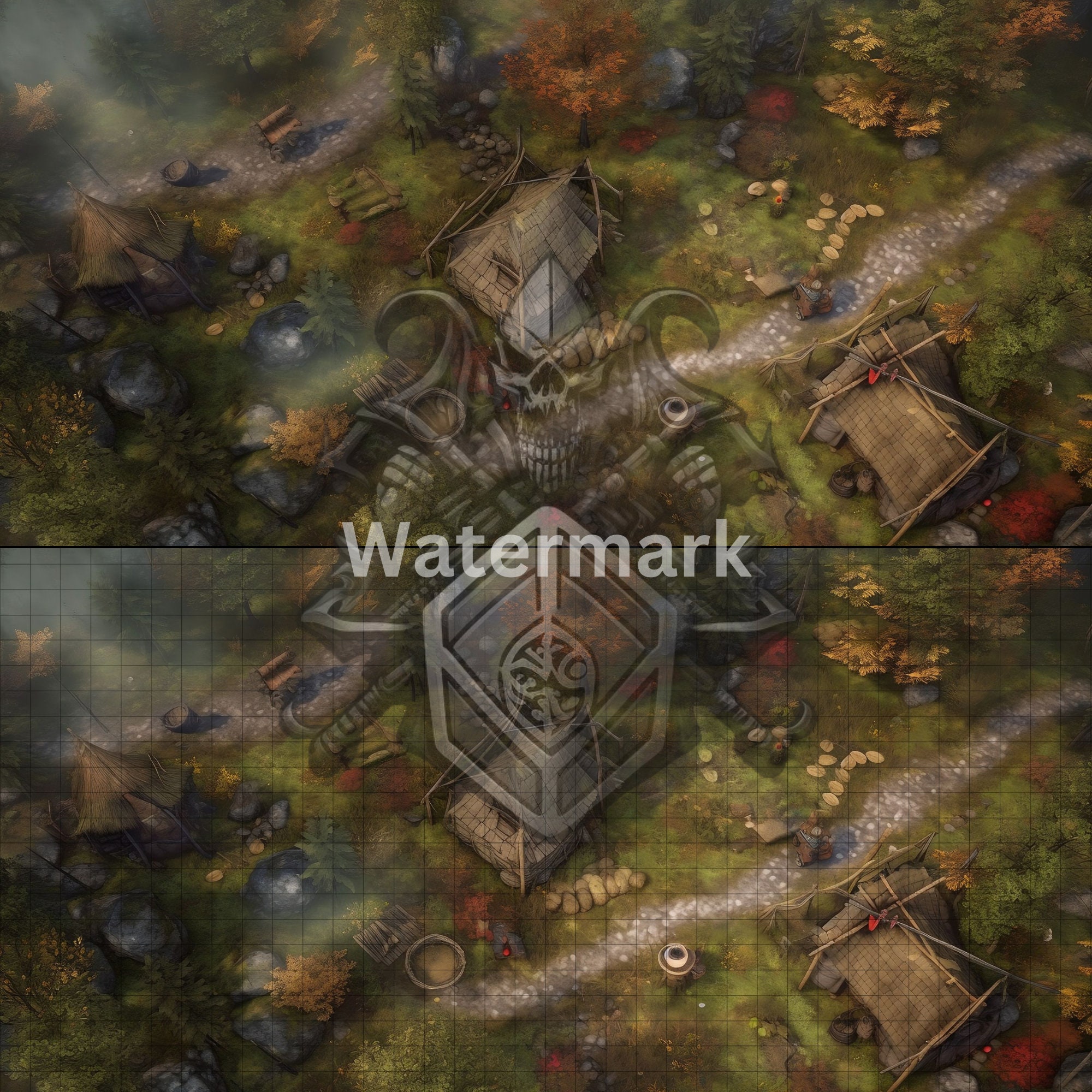 Dnd Camp Encounter Battle Map Mega Bundle 17 D&D Digital - Etsy