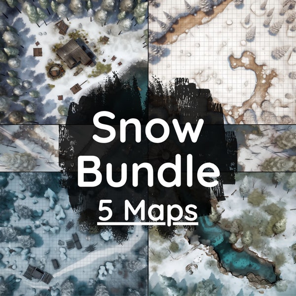 Snow Battlemap - Etsy