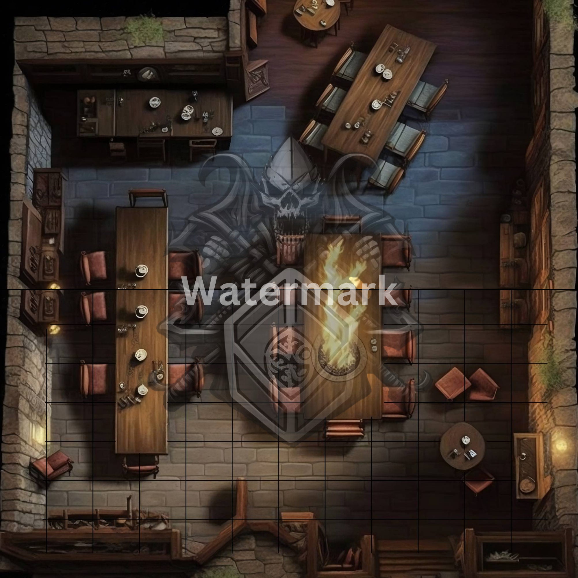 Dnd Tavern Battle Map Bundle 6 D&D Digital Battlemaps - Etsy UK