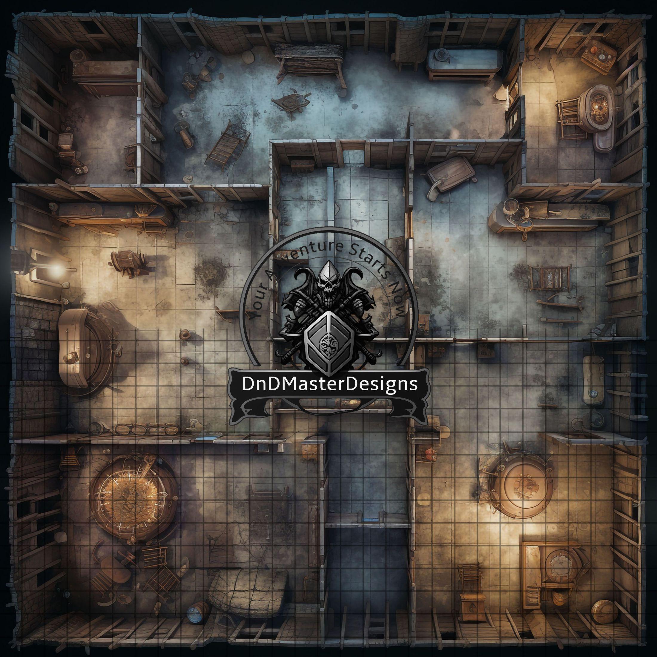 Dungeon Battle Map Bundle: 15 RPG Maps for Dnd 5e Roll20, Fantasy ...