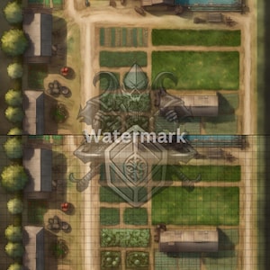 Dnd Farm Battle Map Bundle, 5 D&D Digital Battlemaps, Dungeons and ...