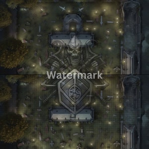 Dnd Graveyard Battle Map Bundle, 5 D&D Digital Encounter Battlemaps ...