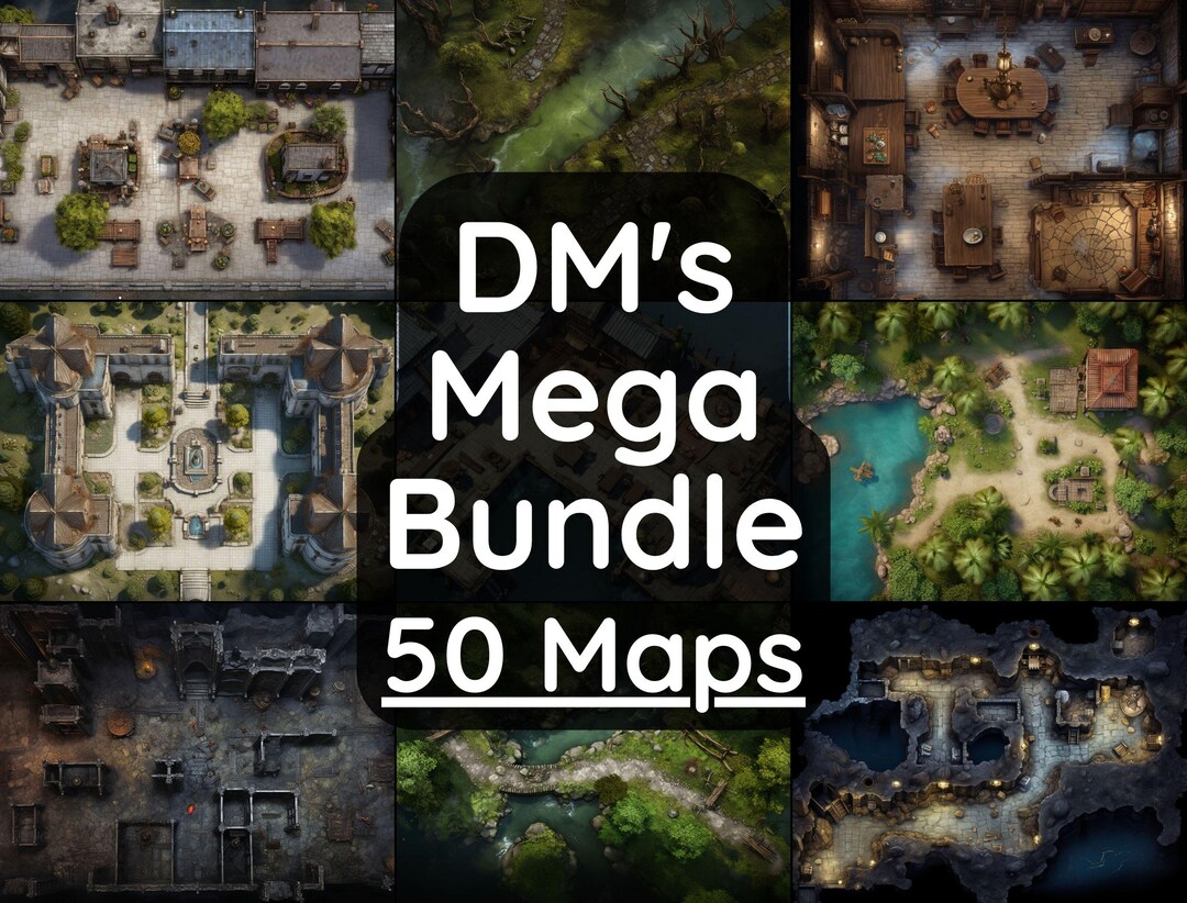 Dnd Battle Maps: DM Mega Bundle for Dnd 5e Roll20, Foundry VTT - Etsy
