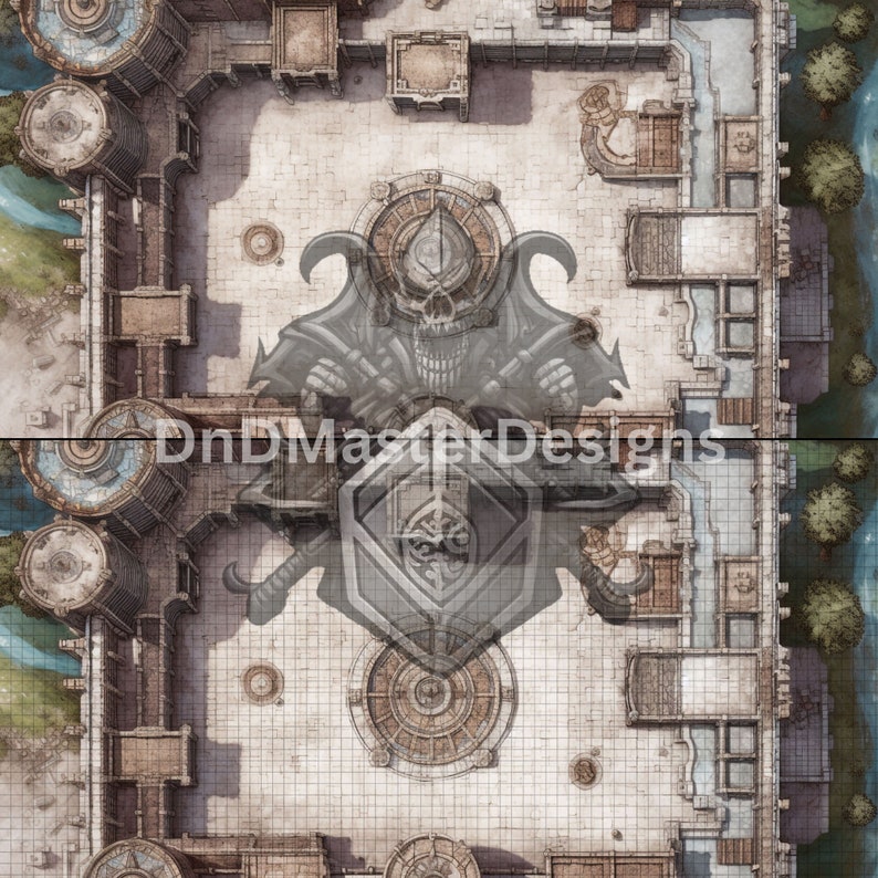 DnD Castle Map Bundle, 5 D&D Digitale Maps, Dungeons and Dragons Maps ...