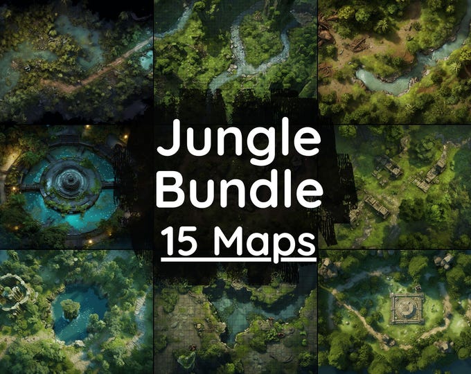 DND Battle Maps | Forest Bundle | Game Master | TTRPG | Printable and ...