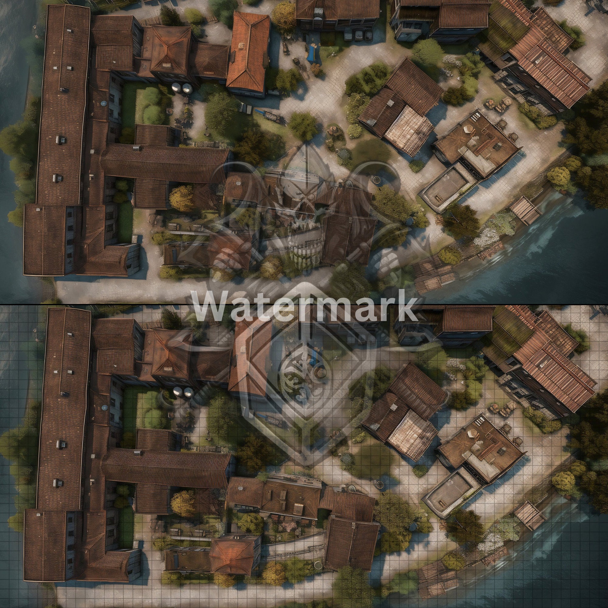 Dnd Town Village Battle Map Mega Bundle 15 D&D Digital - Etsy