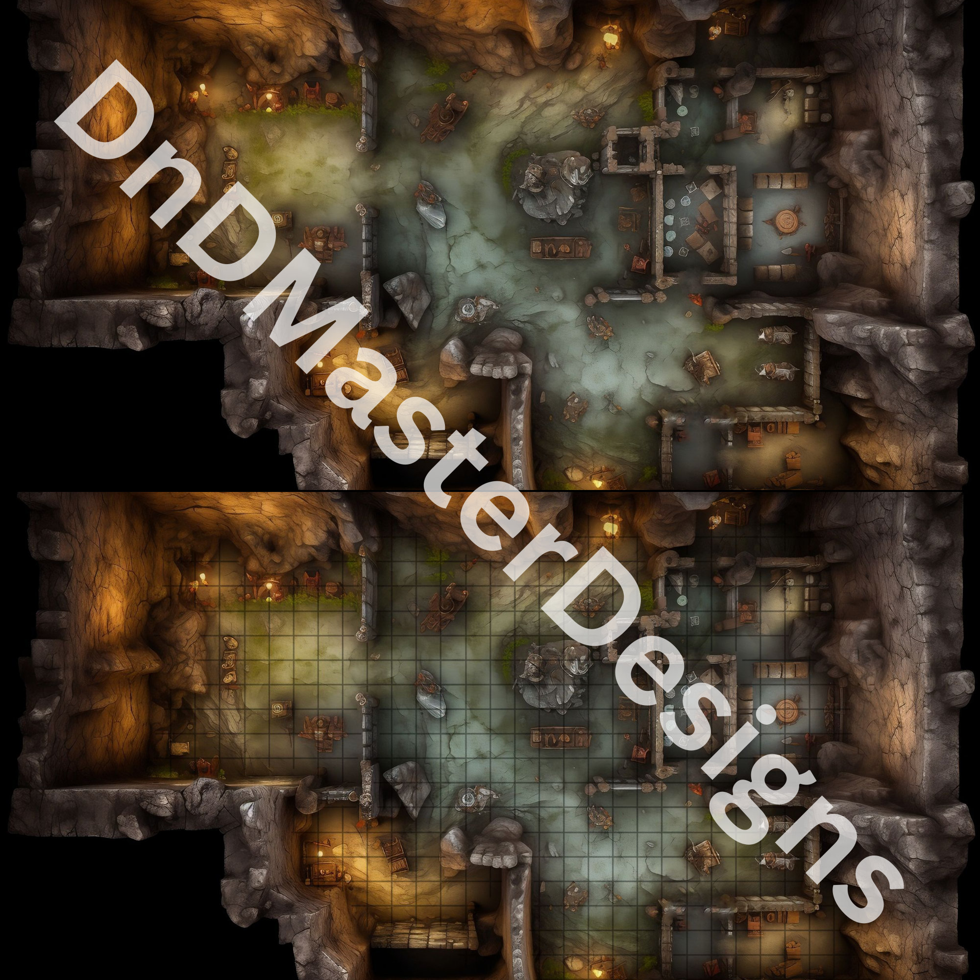 Dnd Cave Battle Map Mega Bundle 15 D&D Digital Battlemaps - Etsy
