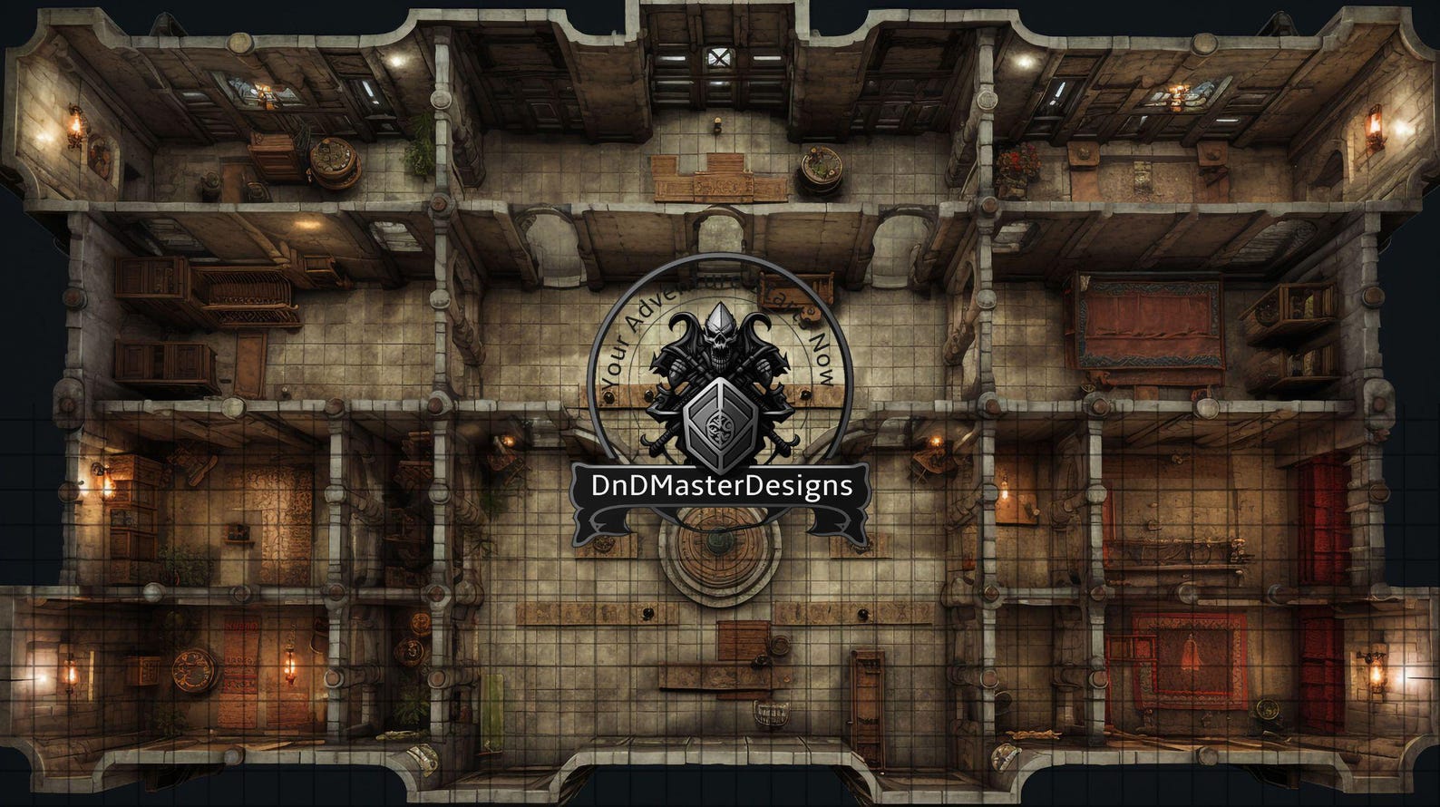 Dungeon Battle Map Bundle: 15 RPG Maps for Dnd 5e Roll20, Fantasy ...