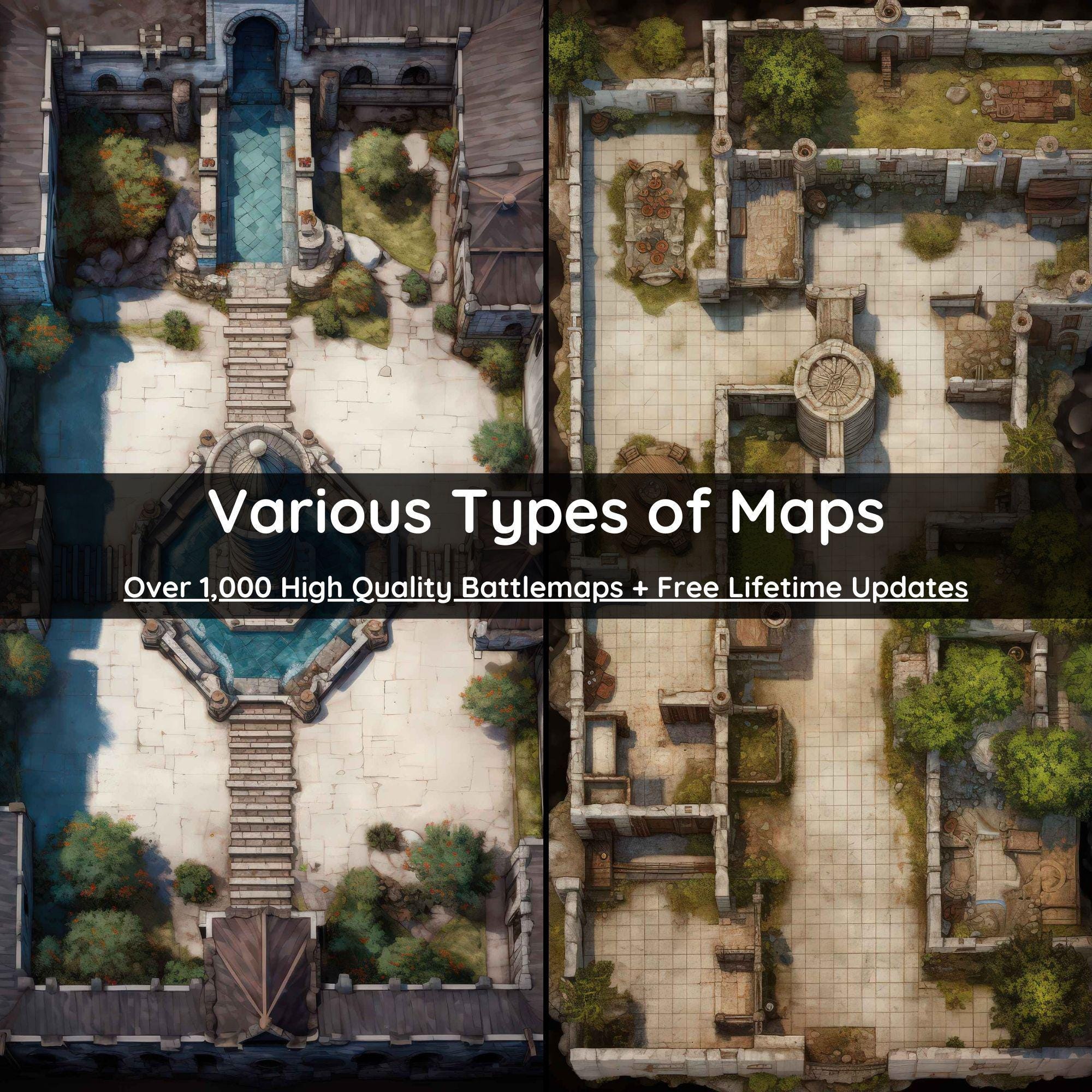 1000+ Castle Battle Maps: Fort RPG Maps for Dnd, Roll20, Foundry VTT - Etsy