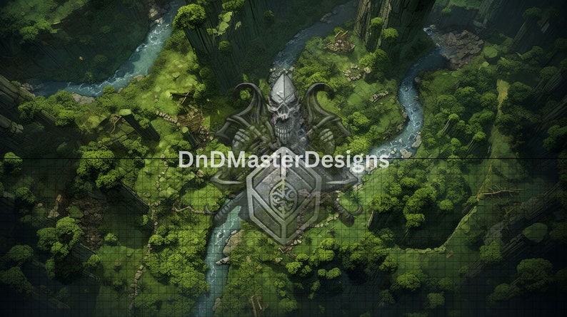 Dnd Jungle Battle Map Bundle, 5 D&D Digital Battlemaps, Dungeons and ...