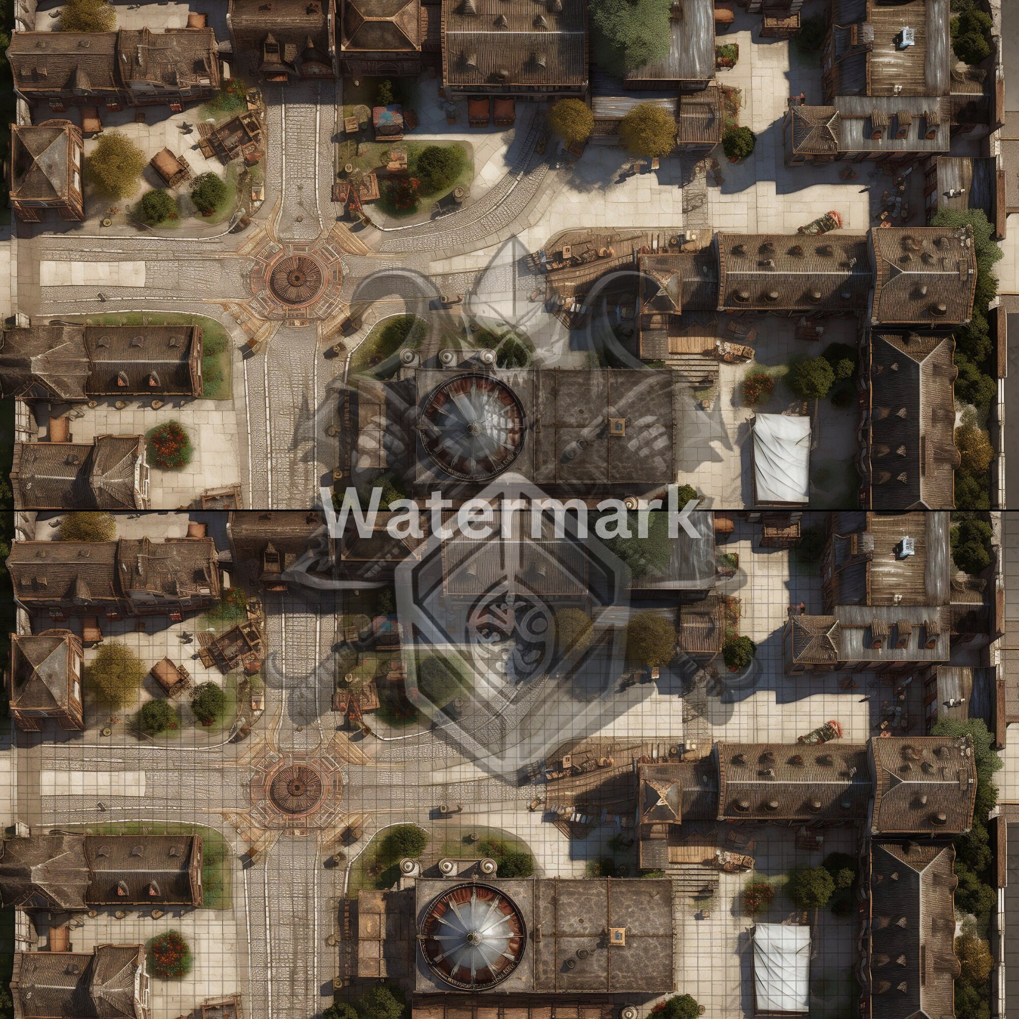 Dnd Town Village Battle Map Mega Bundle 15 D&D Digital - Etsy