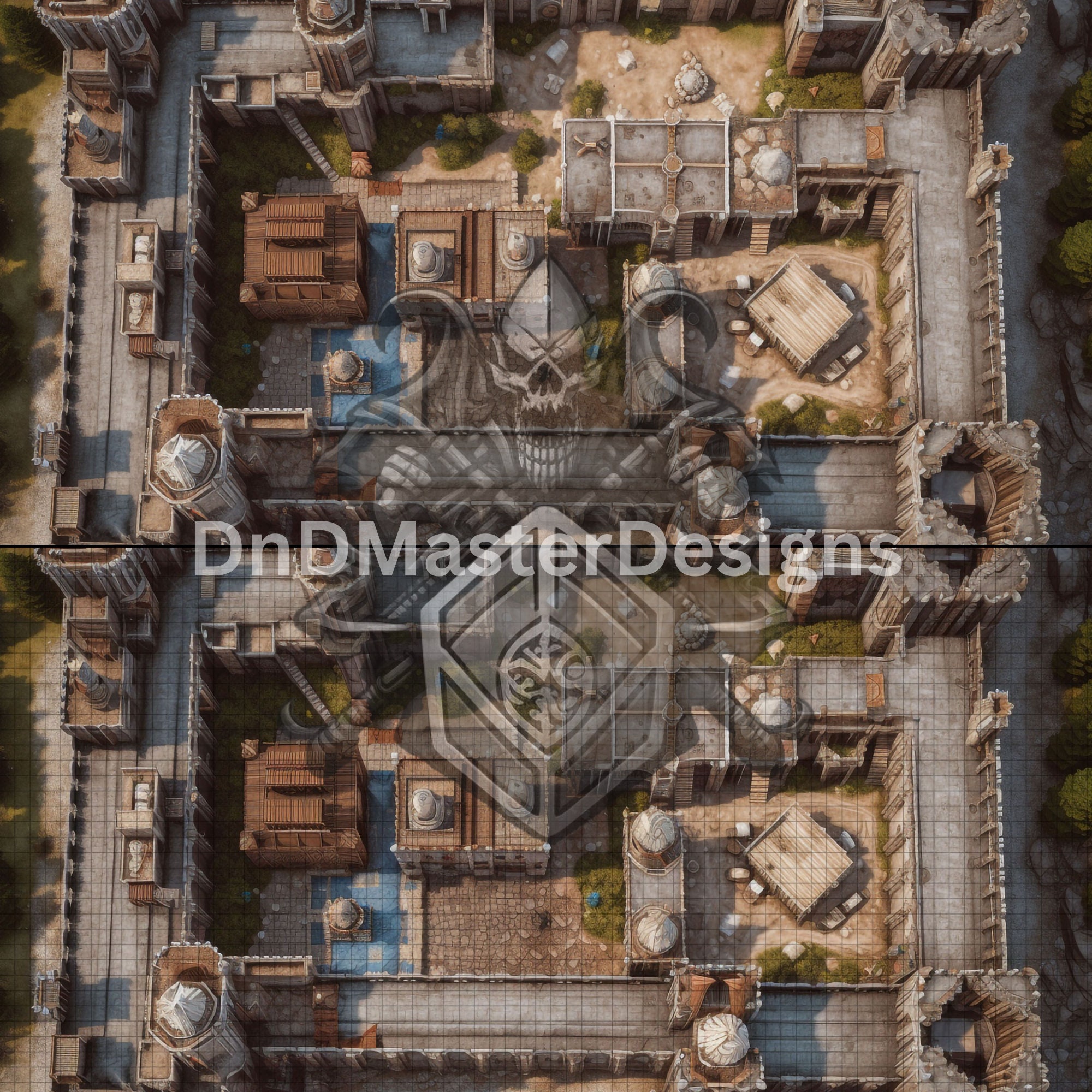 Dnd Castle Battle Map Bundle, 5 D&D Digital Battlemaps, Dungeons and ...