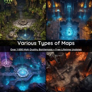 1000+ Dnd Caves & Monster Lair Battlemaps, Dungeons and Dragons ...