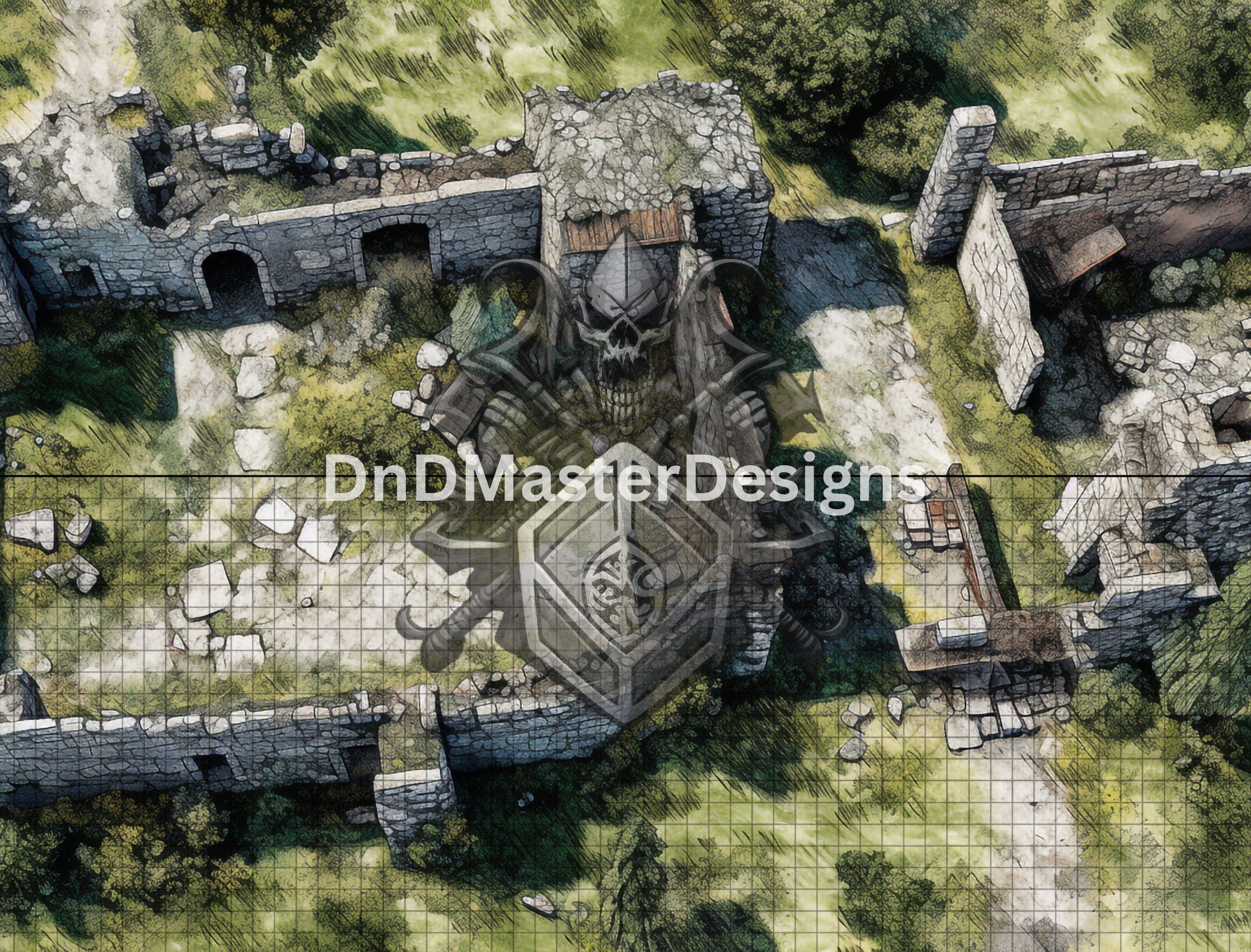 Dnd Ruins Battle Map Mega Bundle, 15 D&D Battlemaps, Dungeons and ...
