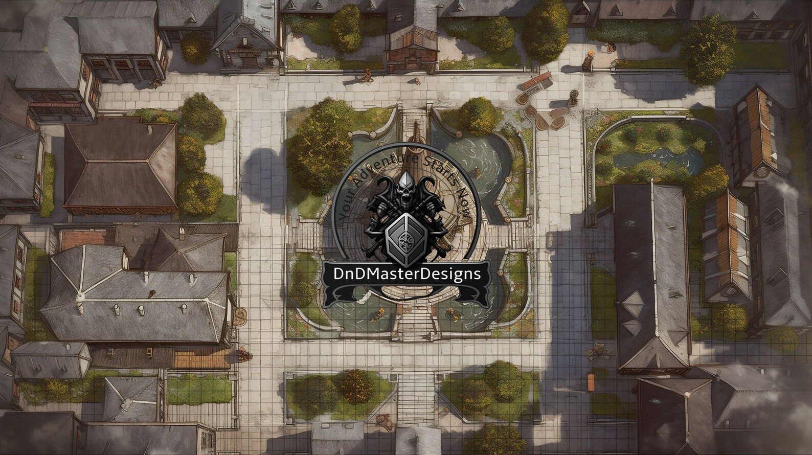 DnD Town Village Battle Map Mega Bundle, 15 D&D Digital Battlemaps ...