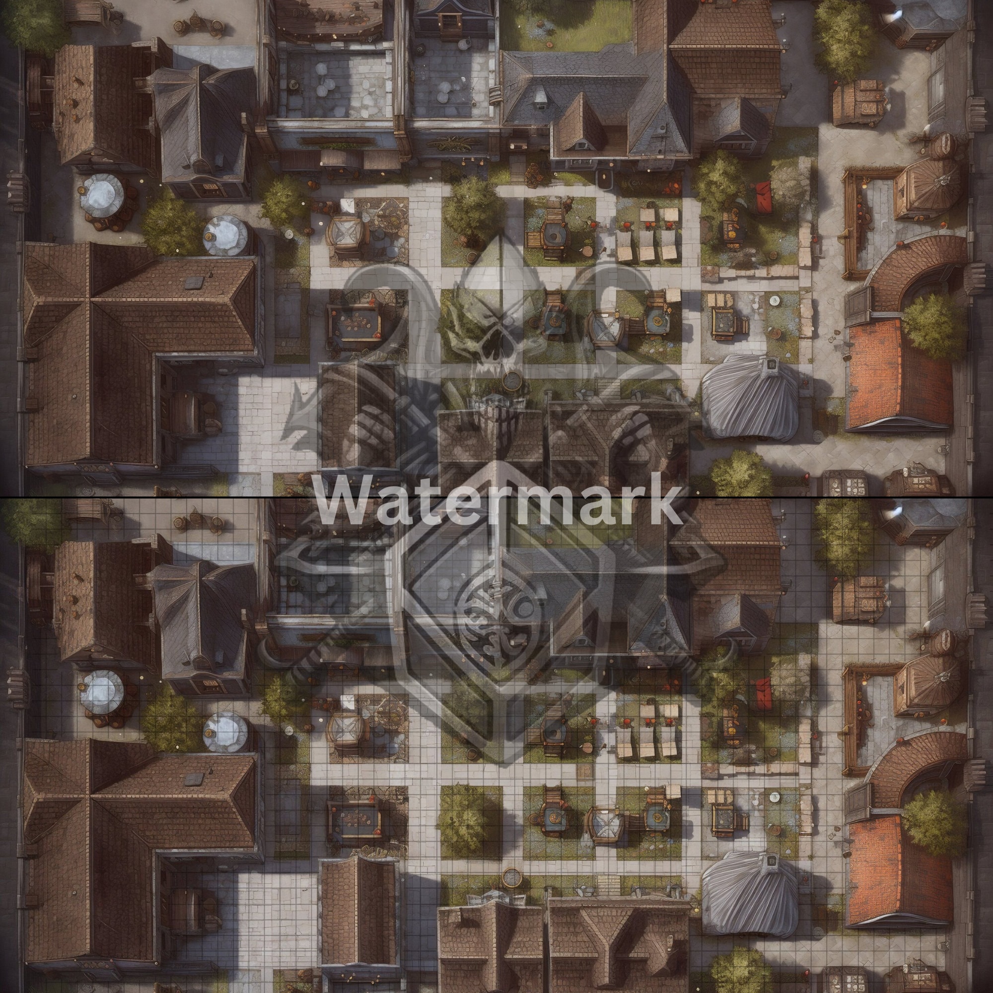 Dnd Town Village Battle Map Mega Bundle 15 D&D Digital - Etsy Australia