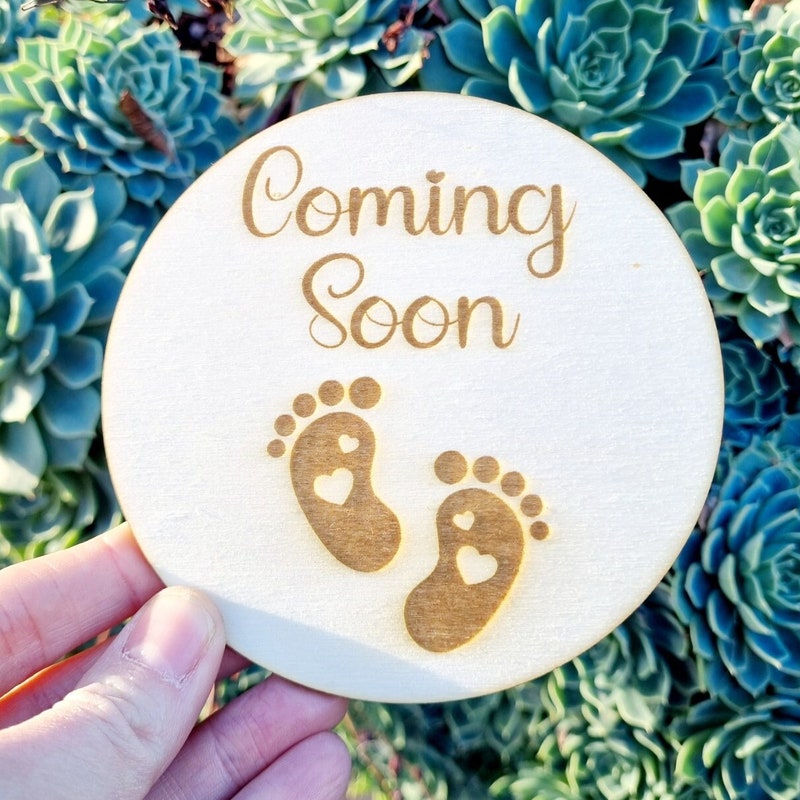 Baby Coming Soon Sign - Etsy