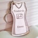 Personalised Acrylic Netball Dress Keyring, Netball Player Gift ...