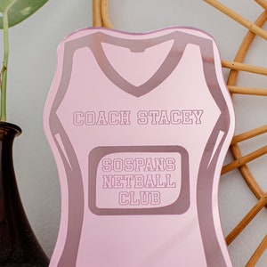 Netball Coaches Gift, Coach Plaque, Netball Team Gift, Engraved Team ...