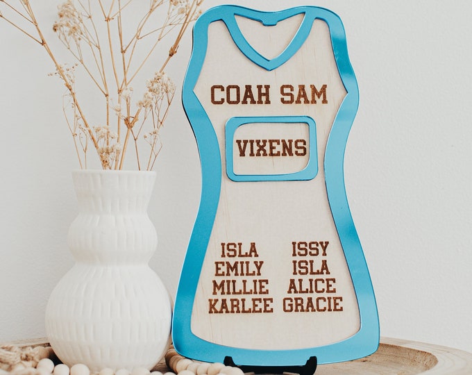Netball Coach Gift, Coach Plaque, Netball Gift, Engraved Team Gift - Etsy