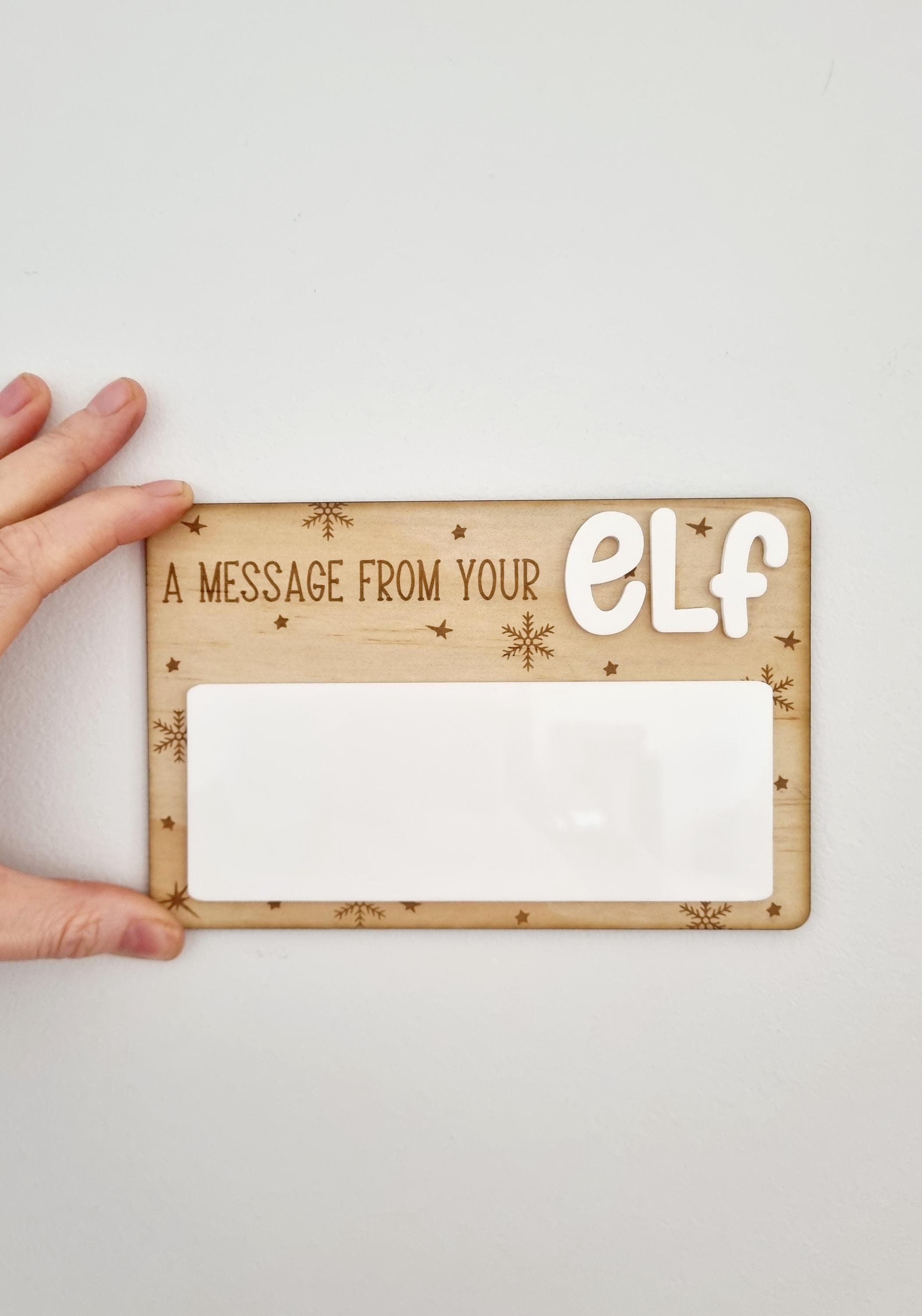 Christmas Elf, A Message From Your Elf, Re-usable Elf Prop, Christmas ...
