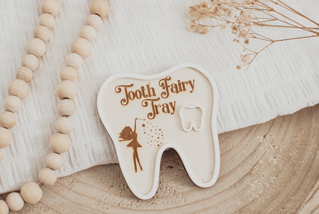 Tooth Fairy Tray, First Tooth Keepsake, Baby Teeth, Tooth Holder - Etsy