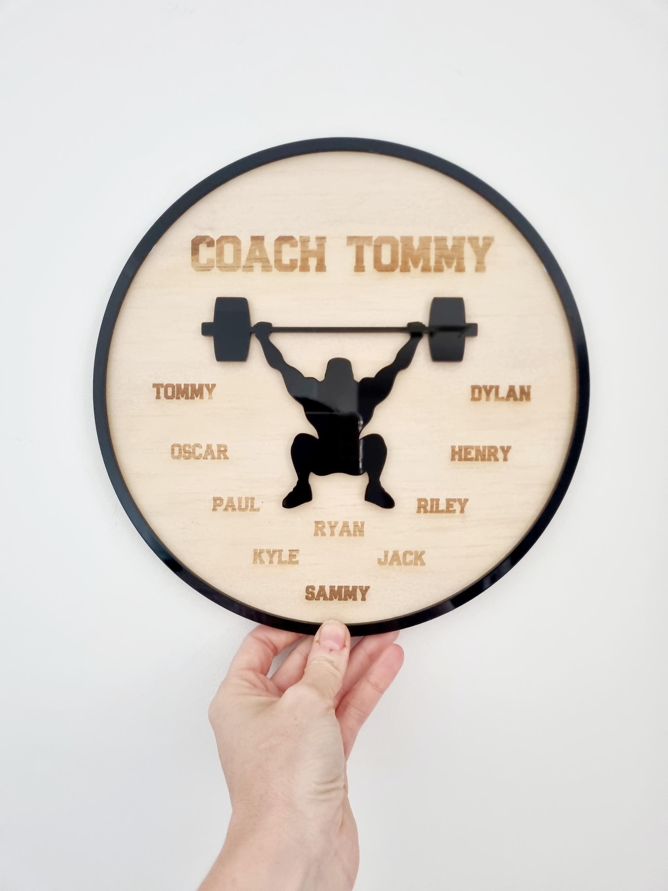 Weight Lifting Coach Gift, Weight Lifter Gift, Weight Lifting Team Gift ...