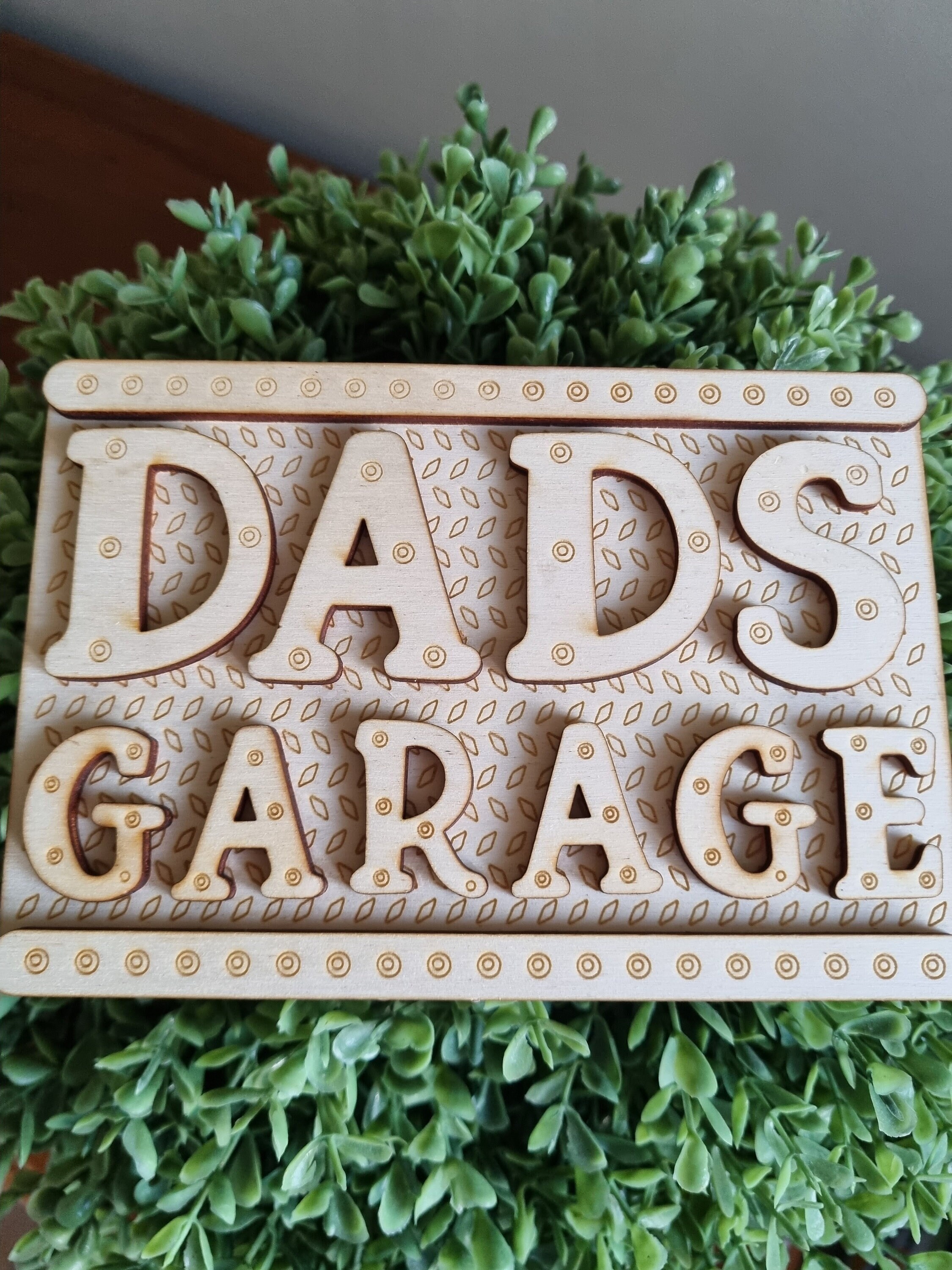 Dads Garage Sign, Wooden Engraved Sign, Unique Father's Day Gift - Etsy ...