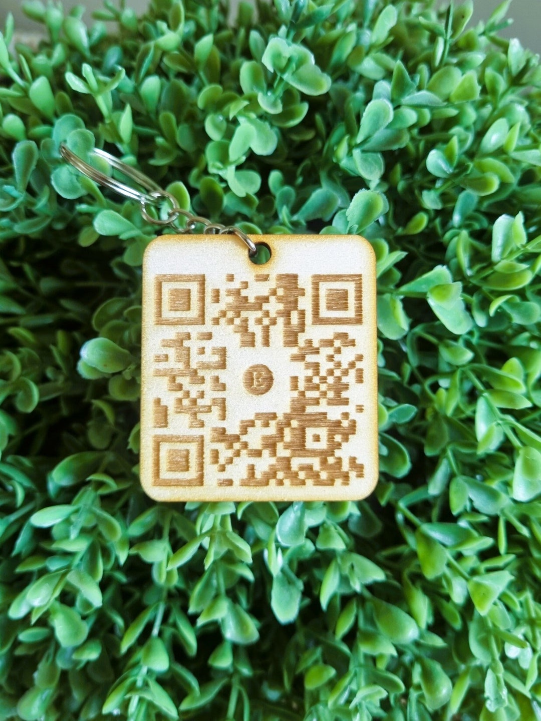 Custom QR Code Logo Keyring, Small Business Keyring, Company Logo - Etsy